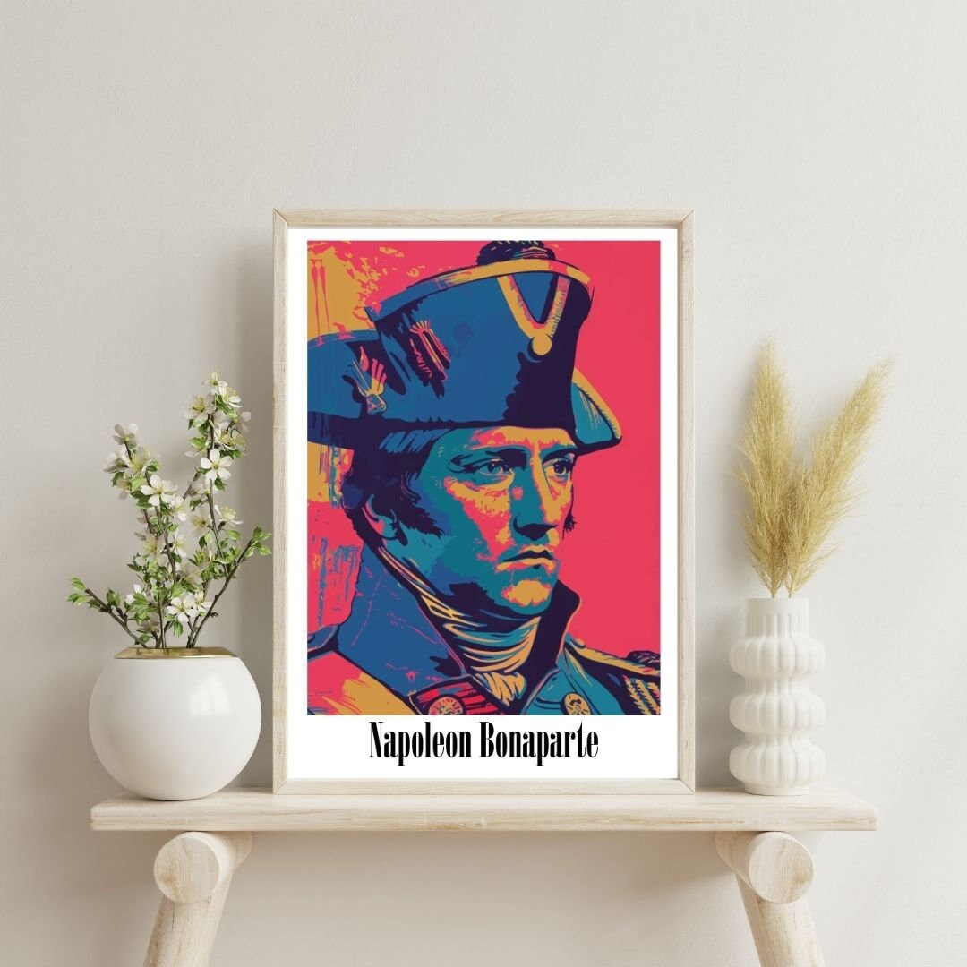 Napoleon Bonaparte Poster Pop Art, Digital Prints, Instant Download ...