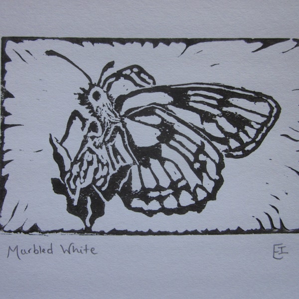 Butterfly Linocut - Etsy UK