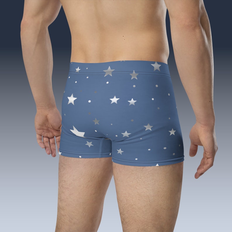Starry Night Sky Men's Boxer Briefs: Comfortable Mid-rise Underwear ...