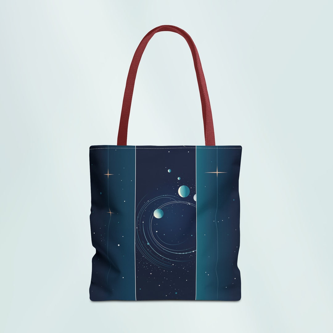 Starry Night Galactic Tote Bag: Cosmic Orbits Design - Etsy