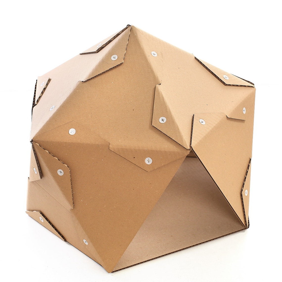 Pentagon Cardboard Cat House - Etsy Australia