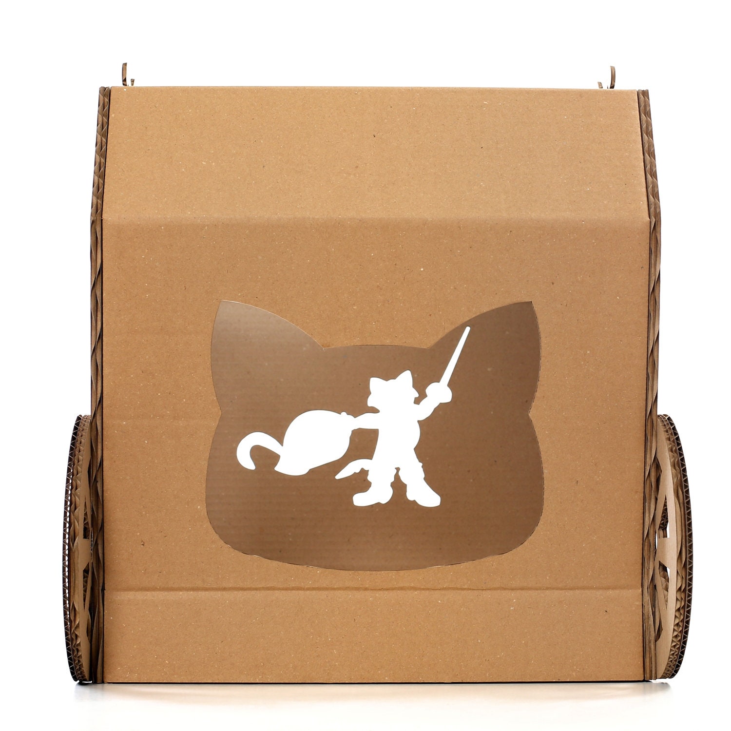 Carriage Cardboard Cat House - Etsy