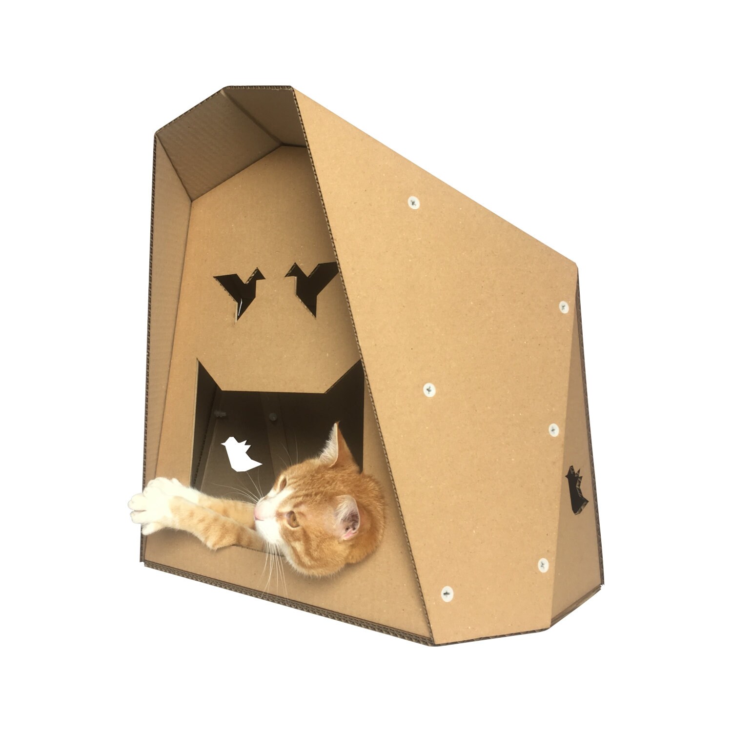 Origami Cardboard Cat House | Etsy