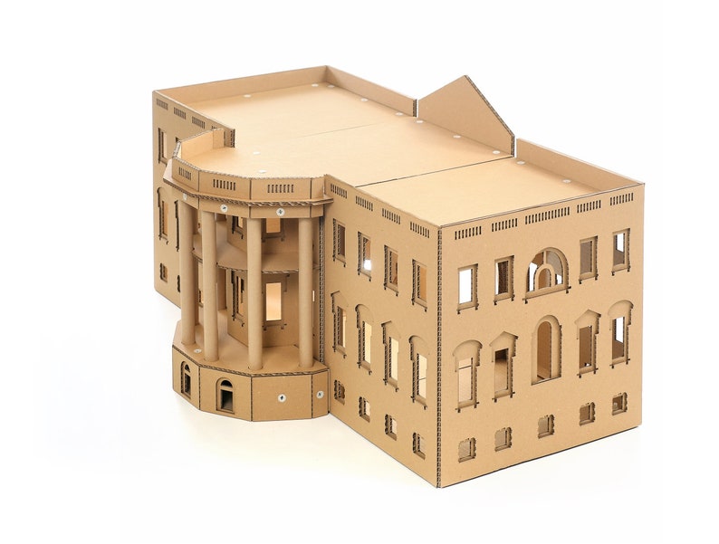 Das Weiße Haus Karton Katzenhaus - Etsy.de