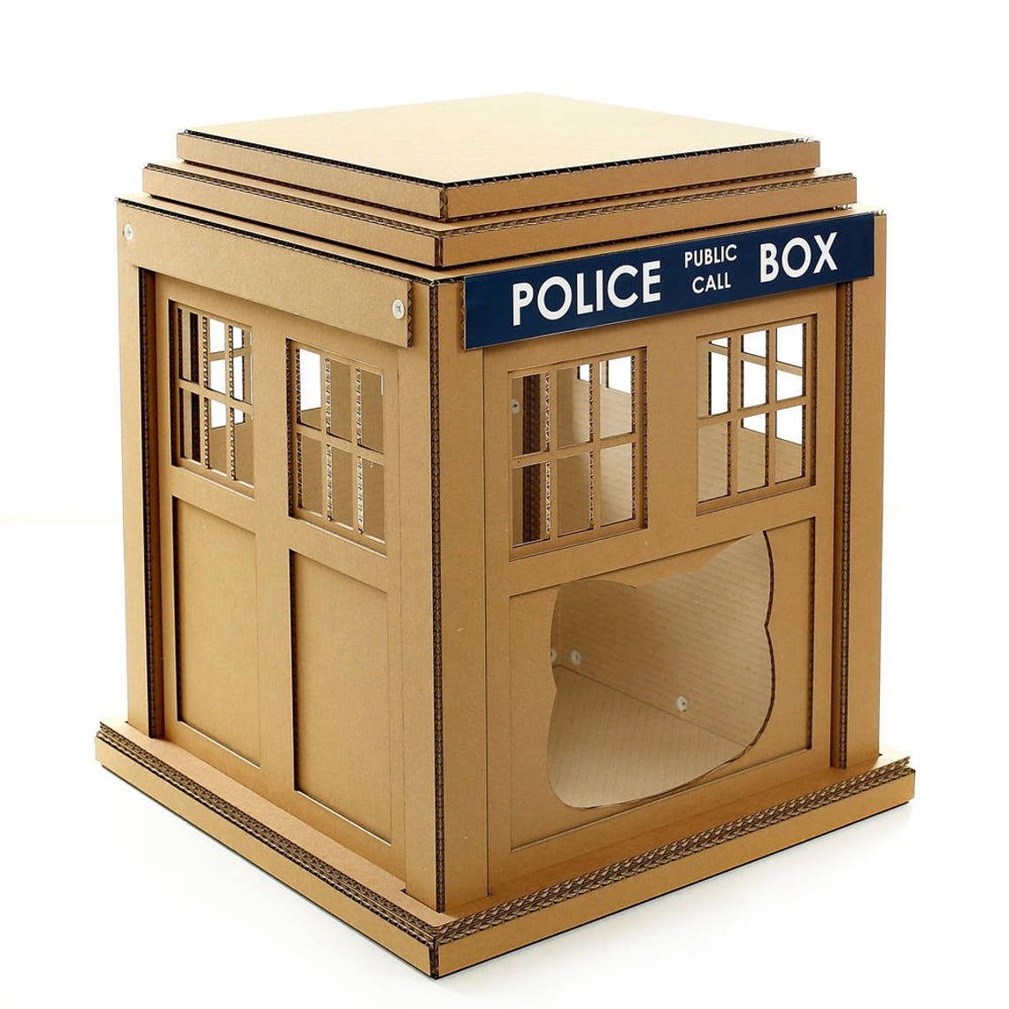 Dr. Who Tardis Cardboard Cat House - Etsy