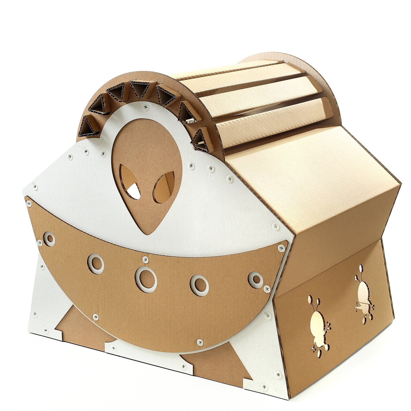 UFO Alien Spacecraft Cardboard Cat House | Etsy