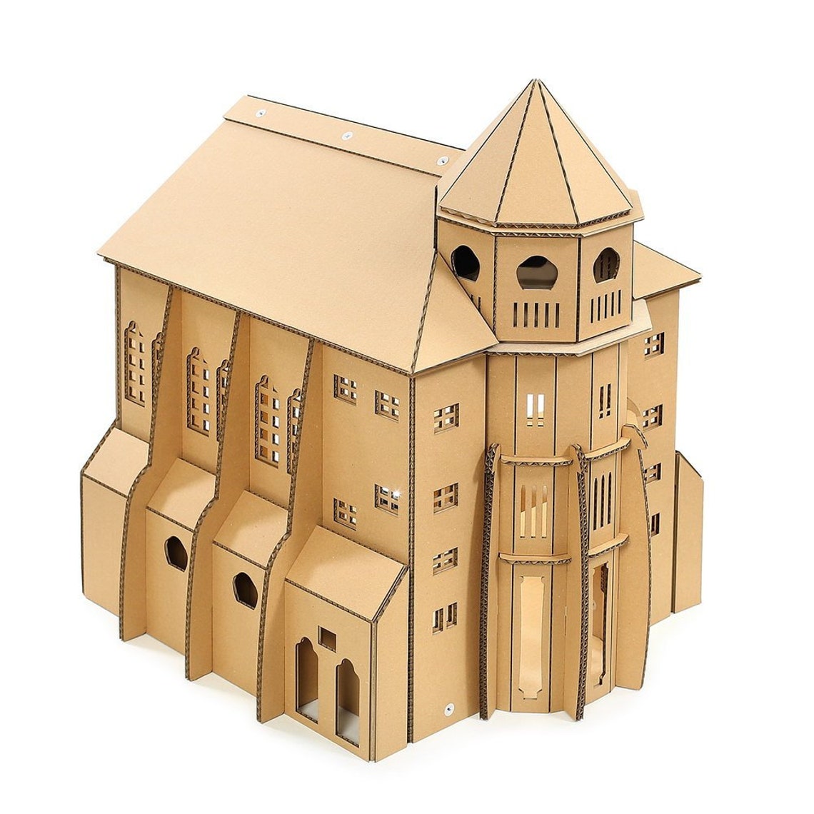 The Church Cardboard Cat House - Etsy