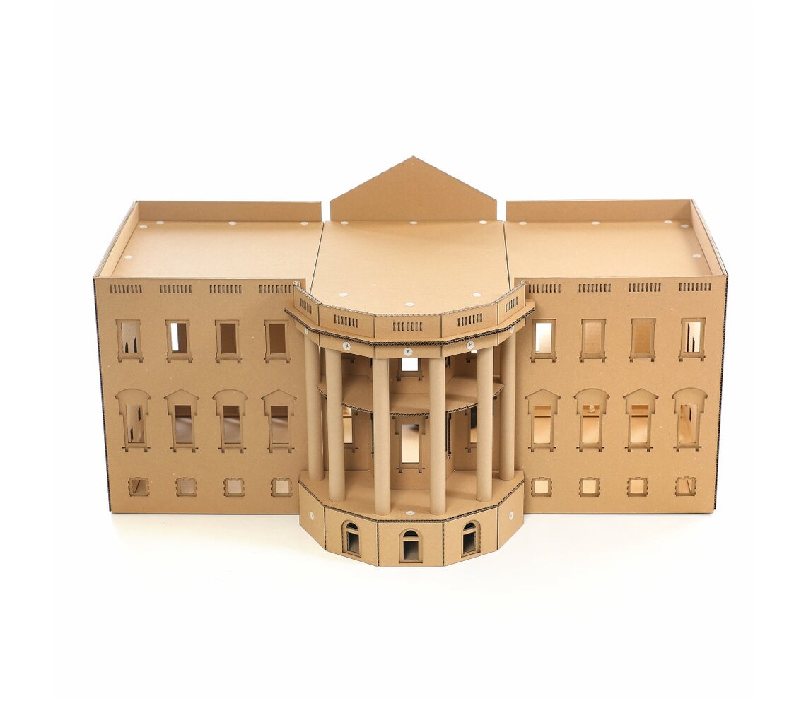 The White House Cardboard Cat House - Etsy UK
