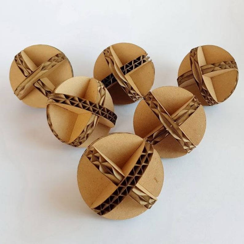 Six Cardboard Balls Set - Etsy