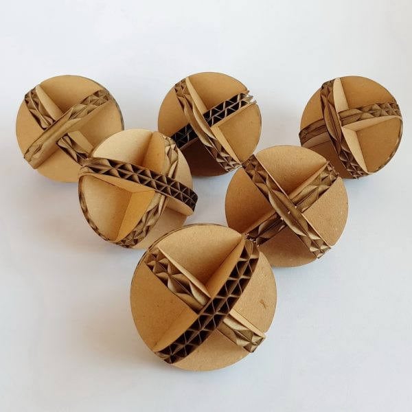 Six Cardboard Balls Set | Etsy