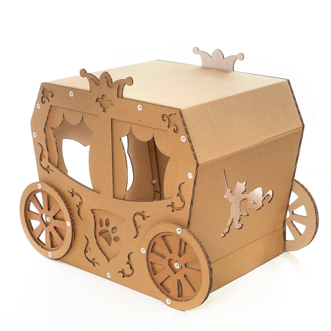 Carriage Cardboard Cat House - Etsy UK