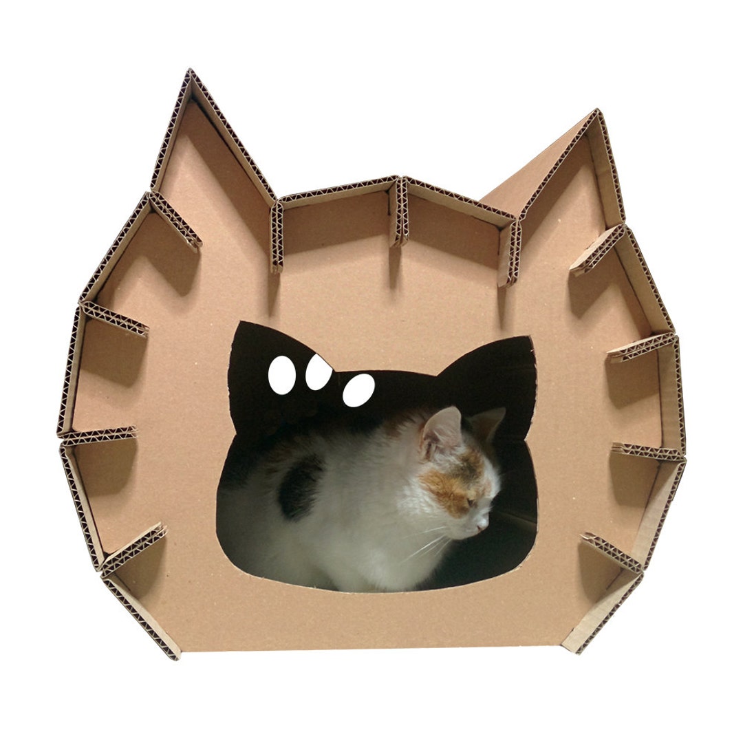 Meow Cardboard House - Etsy