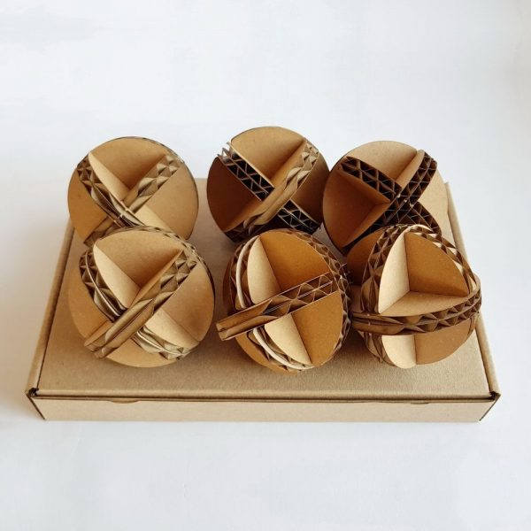 Six Cardboard Balls Set - Etsy