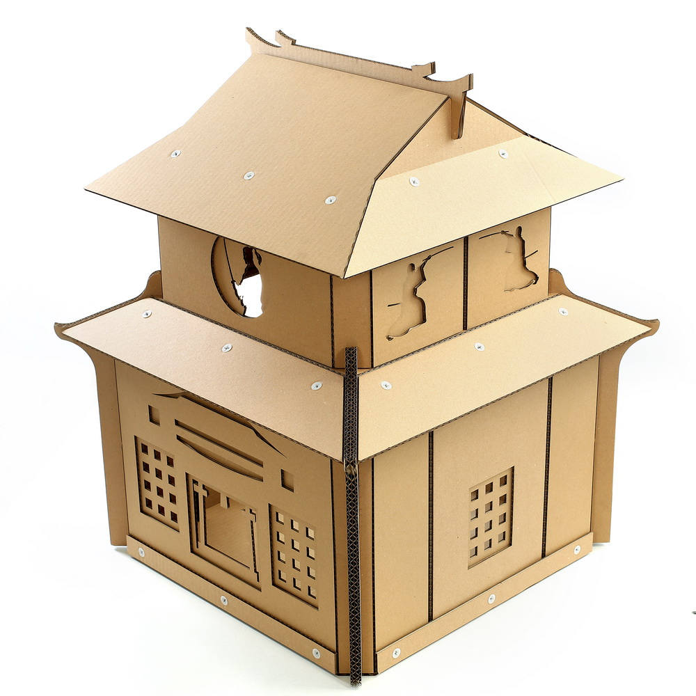 Japanese Samurai Cardboard Cat House - Etsy Australia