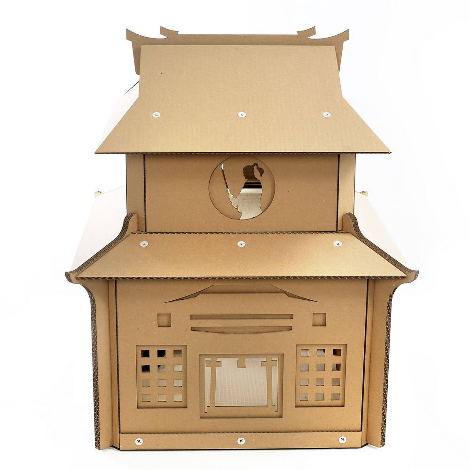 Japanese Samurai Cardboard Cat House - Etsy Australia