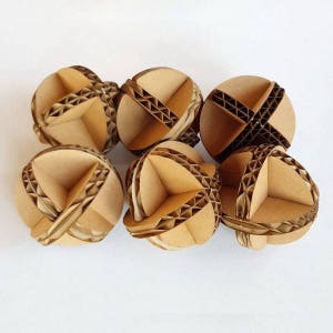 Six Cardboard Balls Set - Etsy