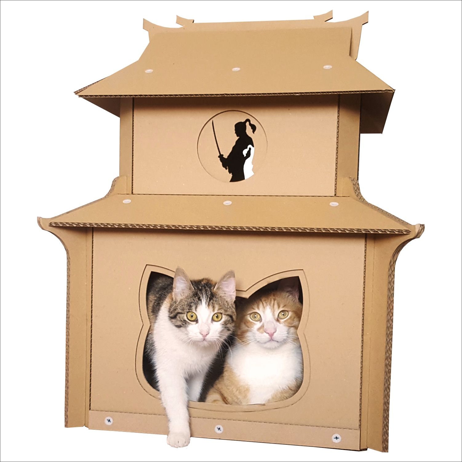 Japanese Samurai Cardboard Cat House - Etsy Australia
