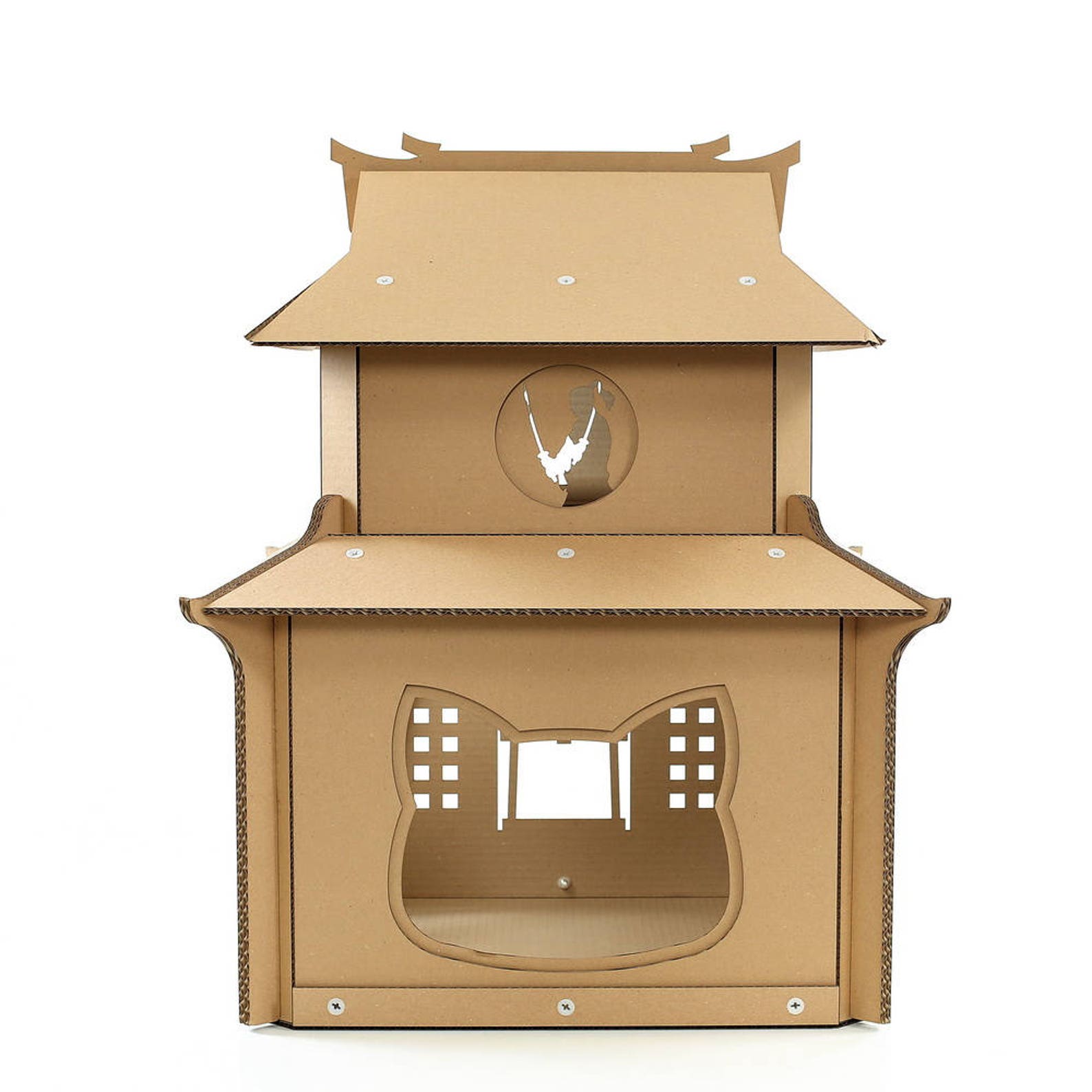 Japanese Samurai Cardboard Cat House - Etsy Australia