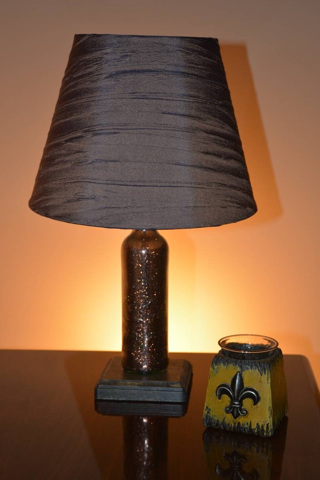 Coca-cola Glass Lamp, Coke Bottle Vintage Light, Puddles / Repurposed ...