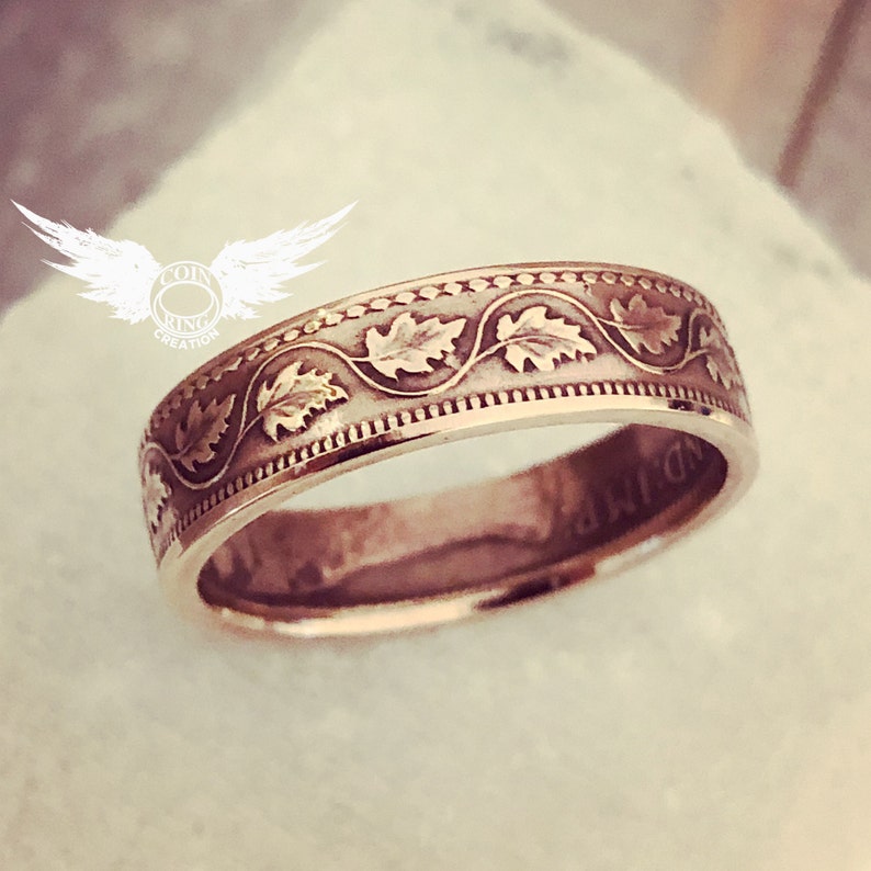 Canadian Bronze Large One Cent Coin Ring 1876 to 1920 1 Cent Not Copper ...