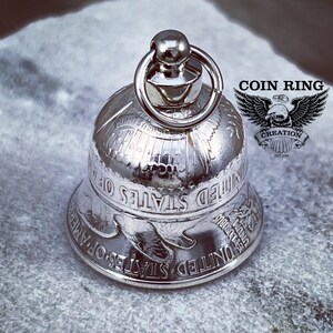 1916-1963 Silver Coin Bell Motorcycle Bell Gremlin Charm Franklin Half ...