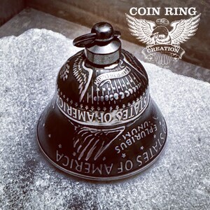 1971-1978 Silver Dollar Coin Bell Motorcycle Bell Gremlin Bell Charm ...