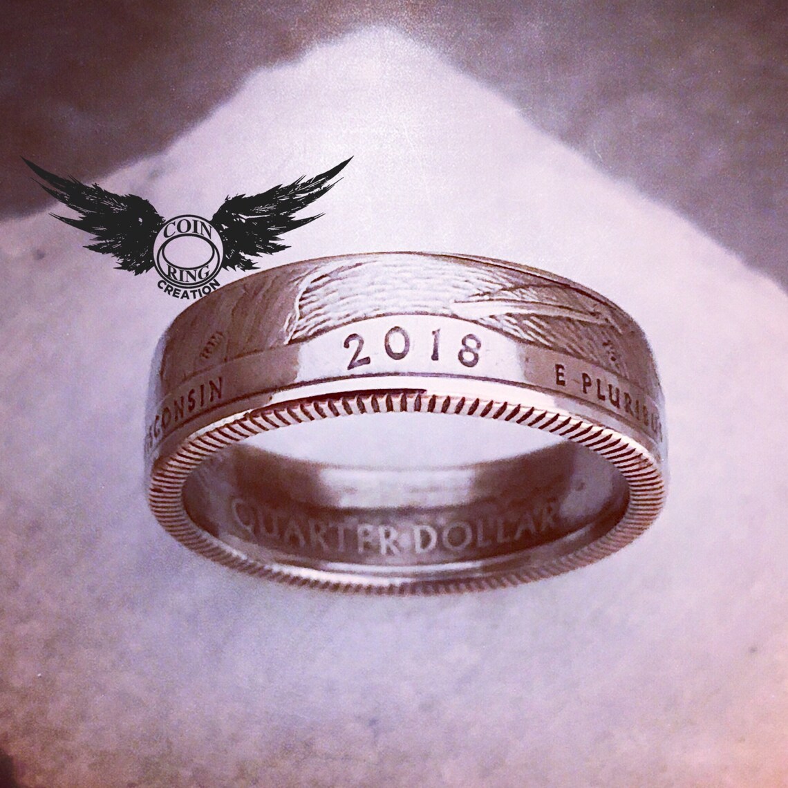 1935 to 2018 Silver Quarter Coin Ring Pick Your Year US 25 - Etsy