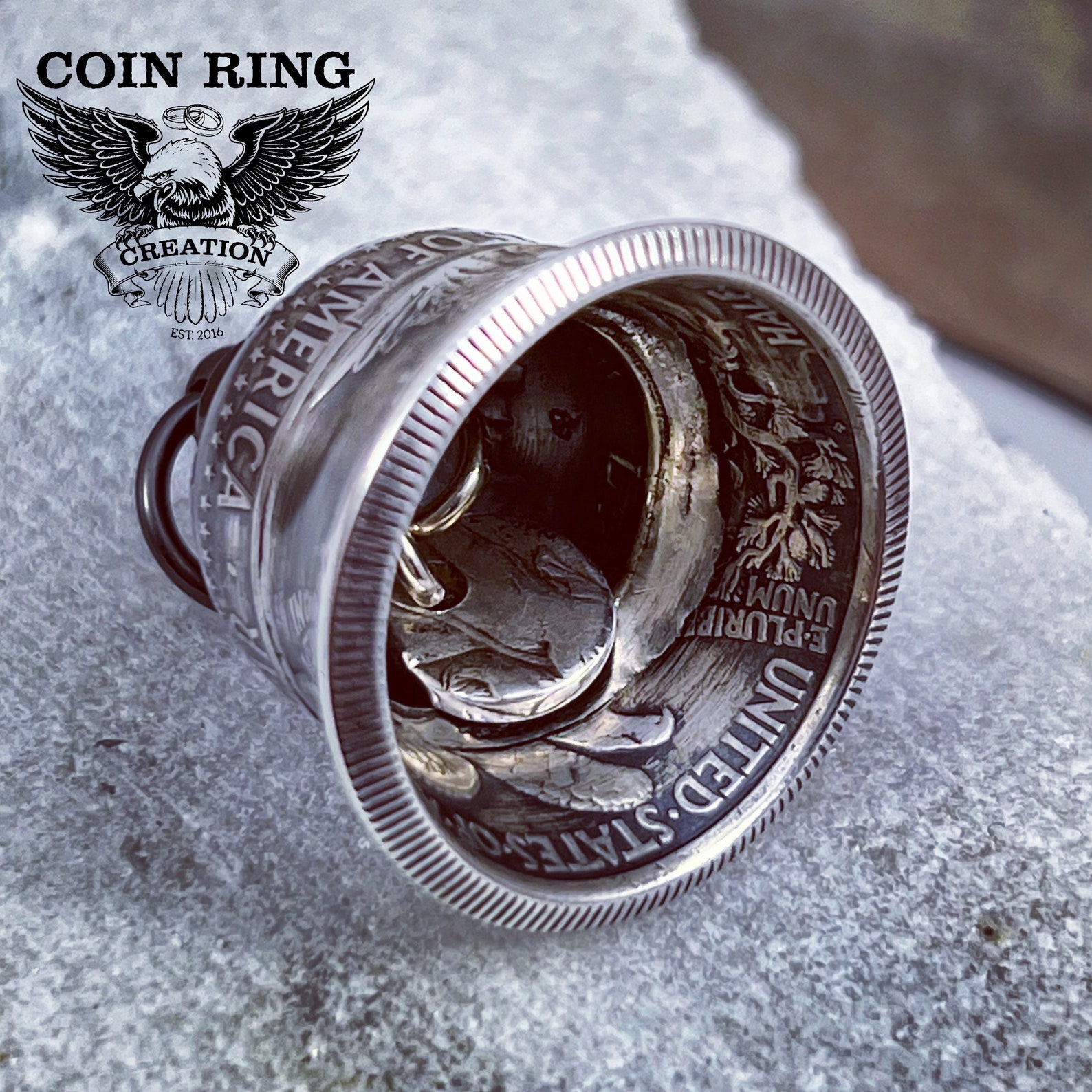 1916-1963 Silver Coin Bell Motorcycle Bell Gremlin Charm Franklin Half ...