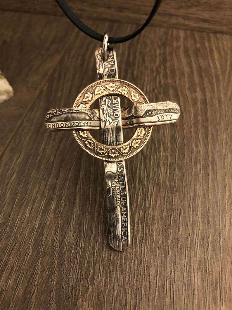 Celtic Style Coin Cross Made to Order Customizable Coincross - Etsy