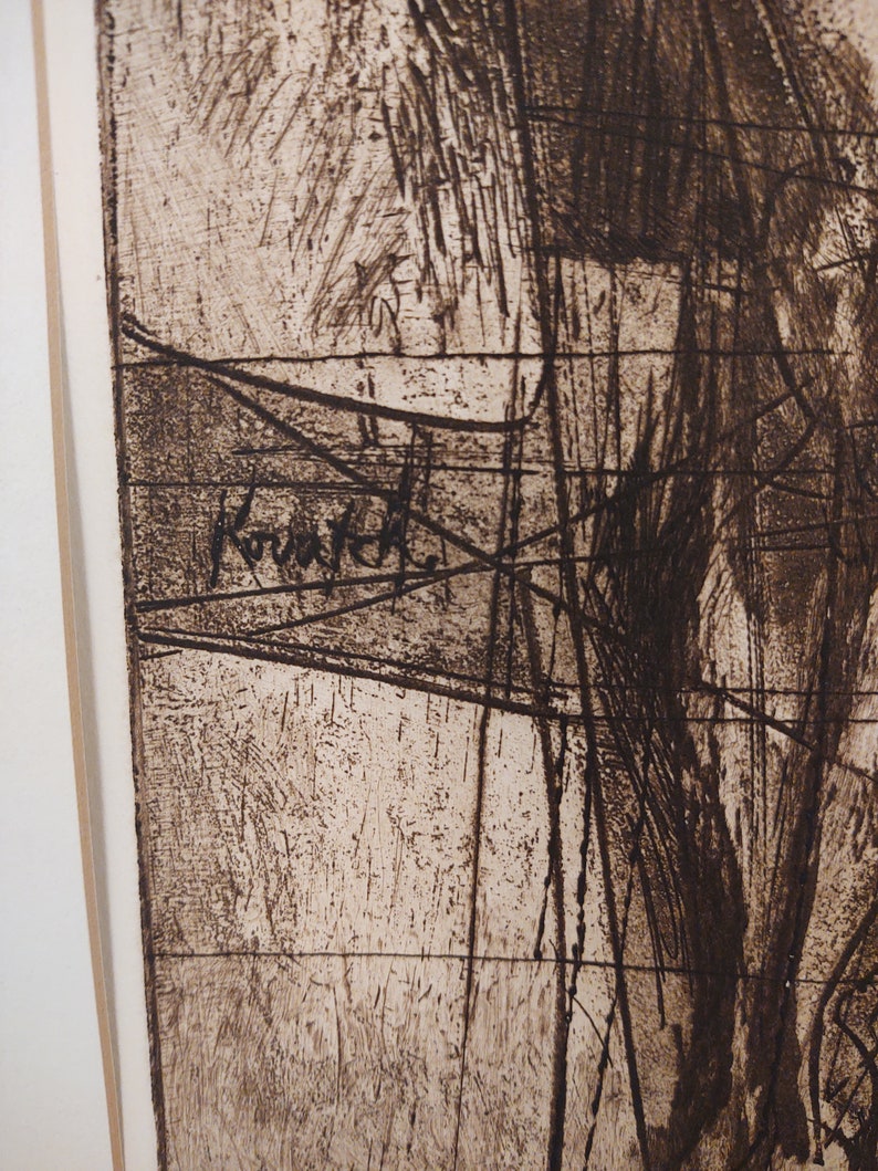 Jack (jak) Kovatch Etching 1979 "three Waiting # 2" Artists Proof ...