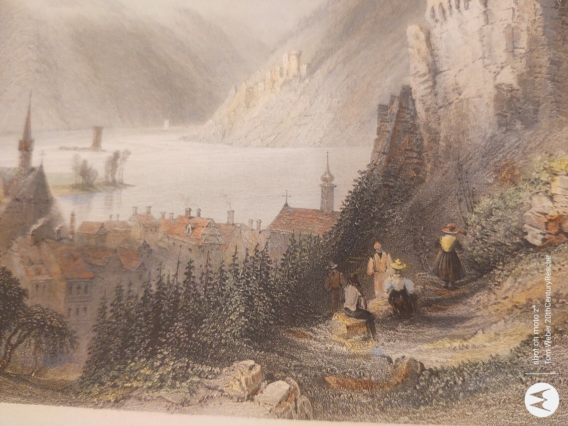 W.H. Bartlett Hand Tinted Print Lithograph Engraved by A. - Etsy