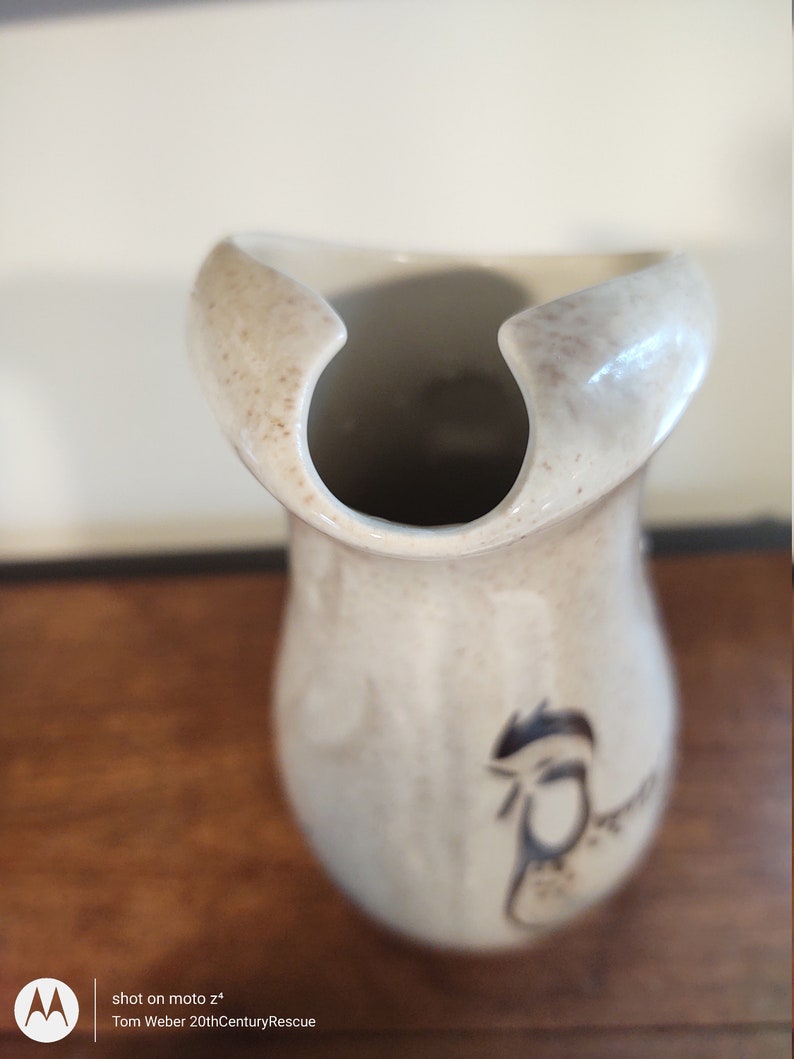 Red Wing Pottery Quail Bob White Pitcher MINT 60 Ounces Near 2 | Etsy