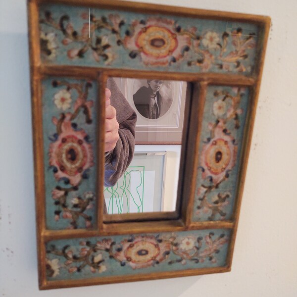 Hand Painted Mirror - Etsy