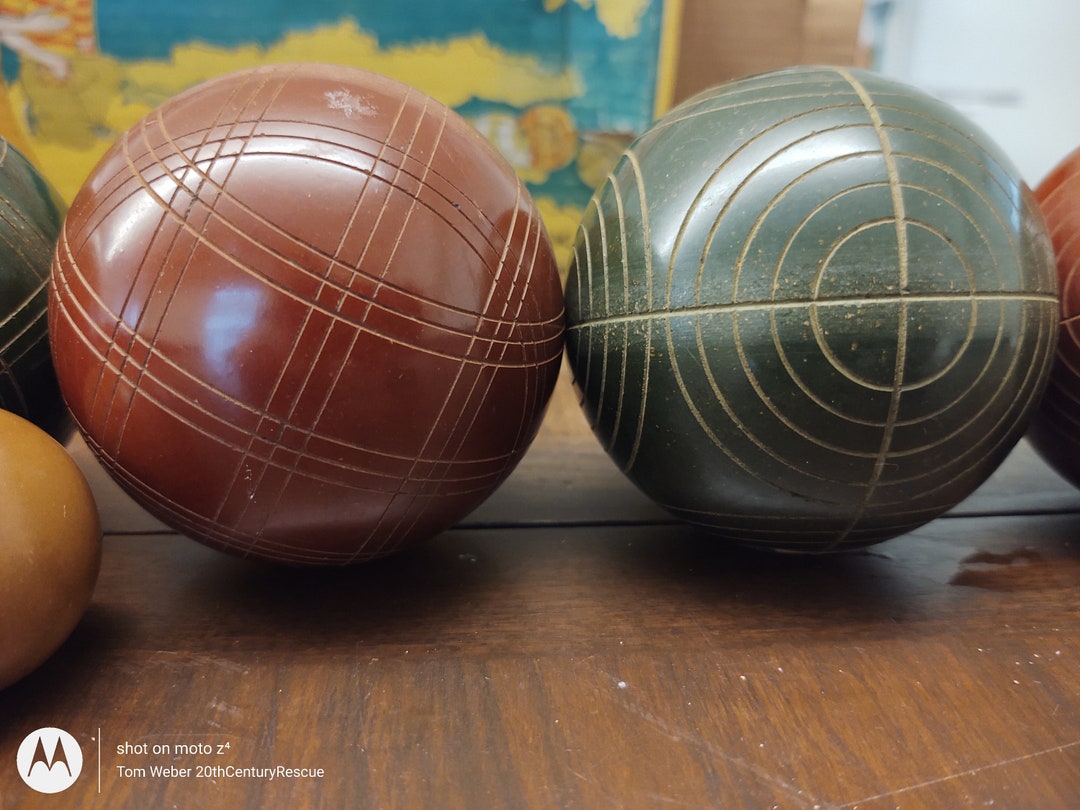 Complete Regulation Made in Italy Sports Craft Bocce Ball Set Original ...