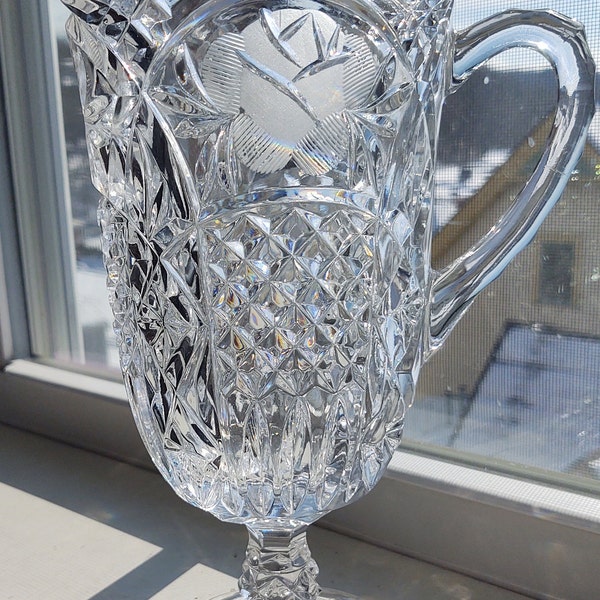 Lead Crystal Pitcher - Etsy