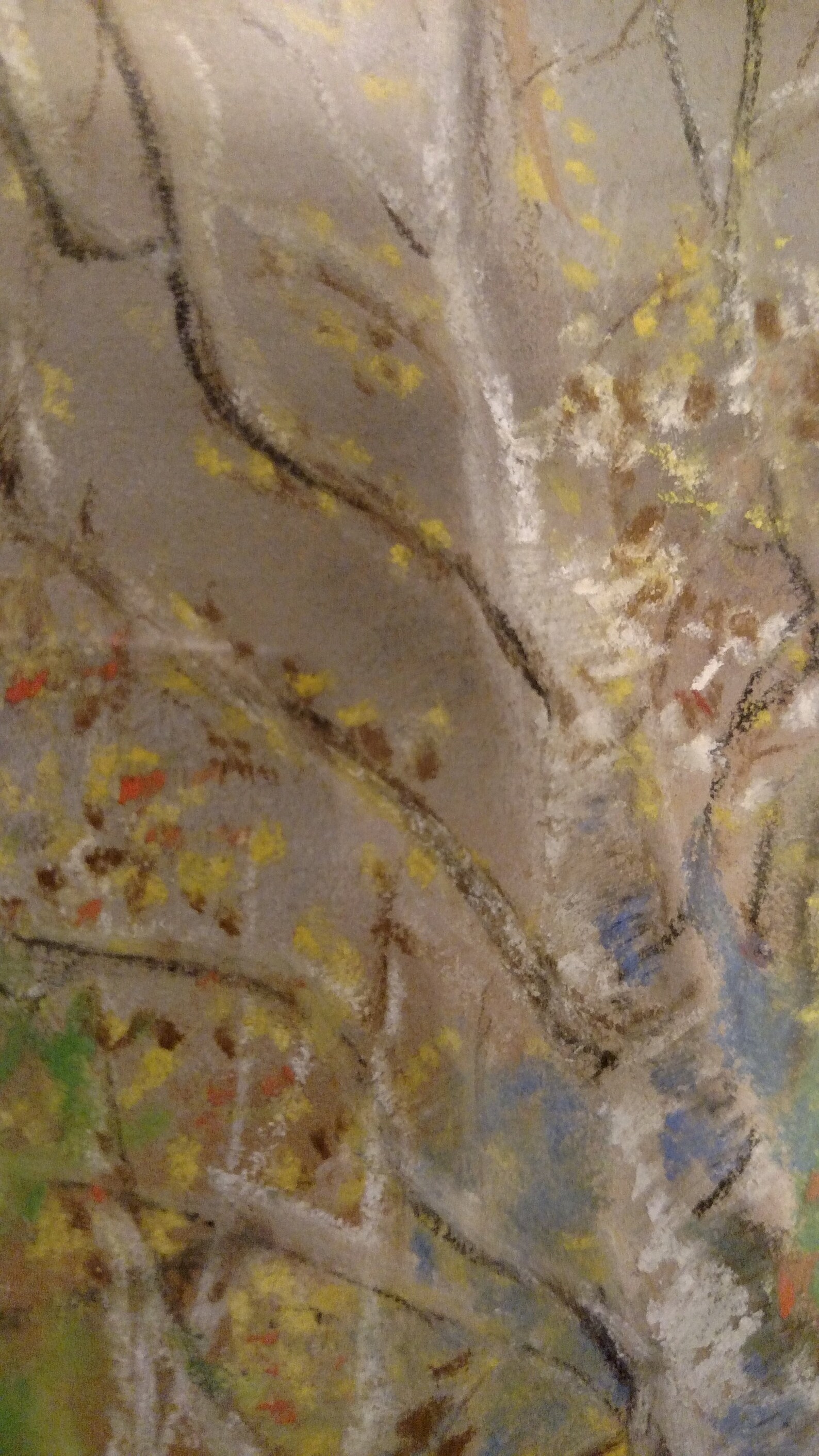 Vintage Pastel Drawing Framed Dated 1940 Wooded Path, Spring - Etsy