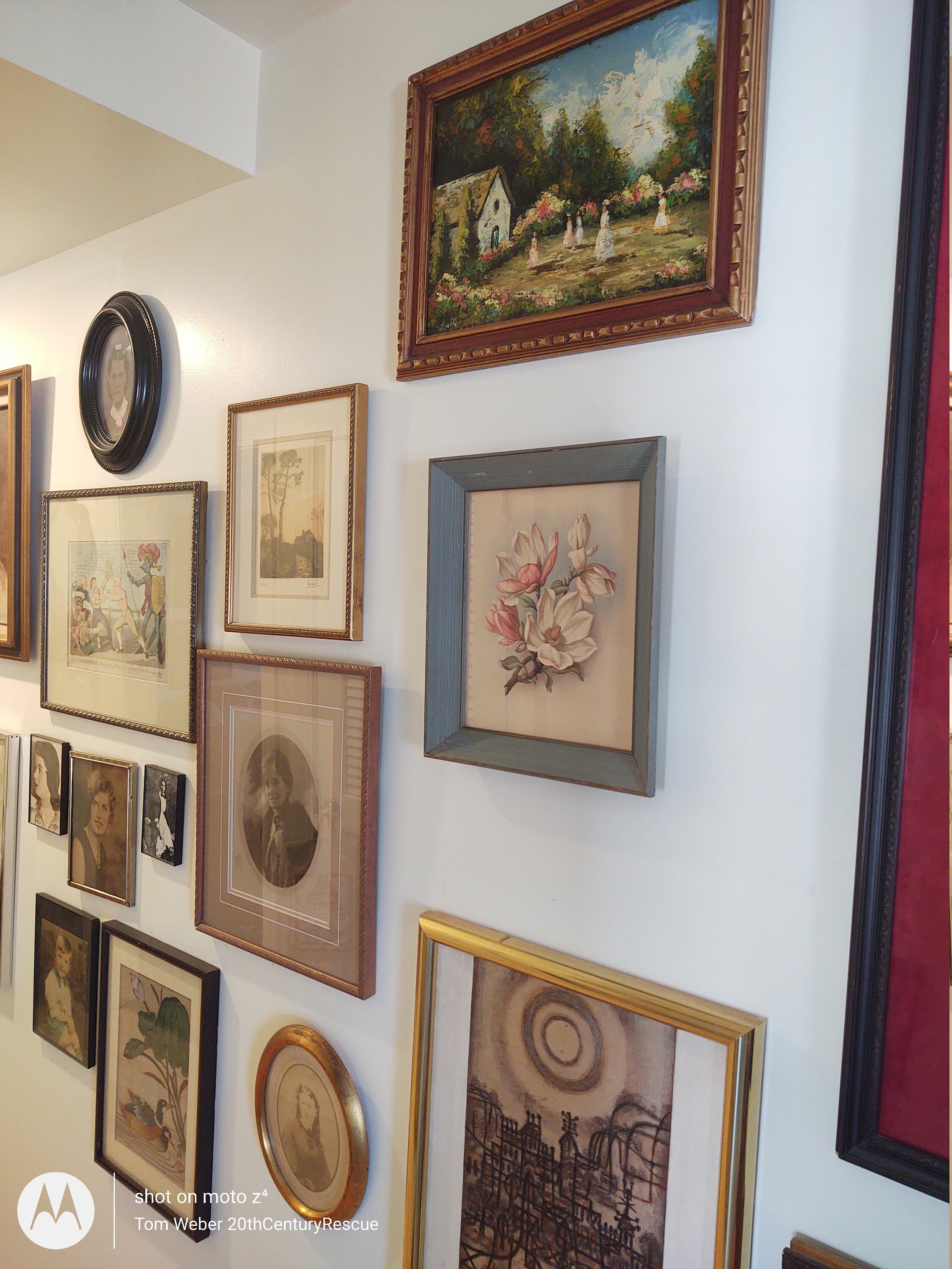 Franklin Picture Company Framed Magnolia Print 1940's | Etsy