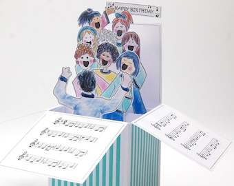 Choir Birthday Card - Etsy