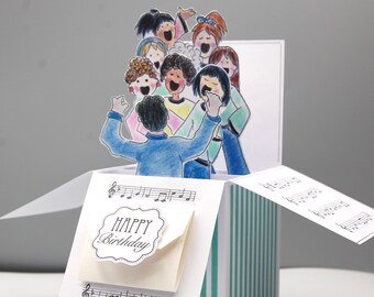 Singing Birthday Card - Etsy
