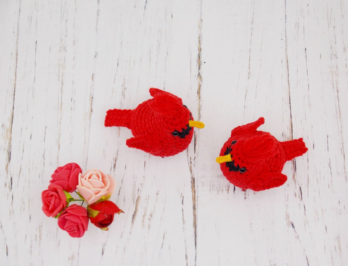 Amigurumi Crochet Pattern Cardinal Bird / Crochet Pattern - Etsy