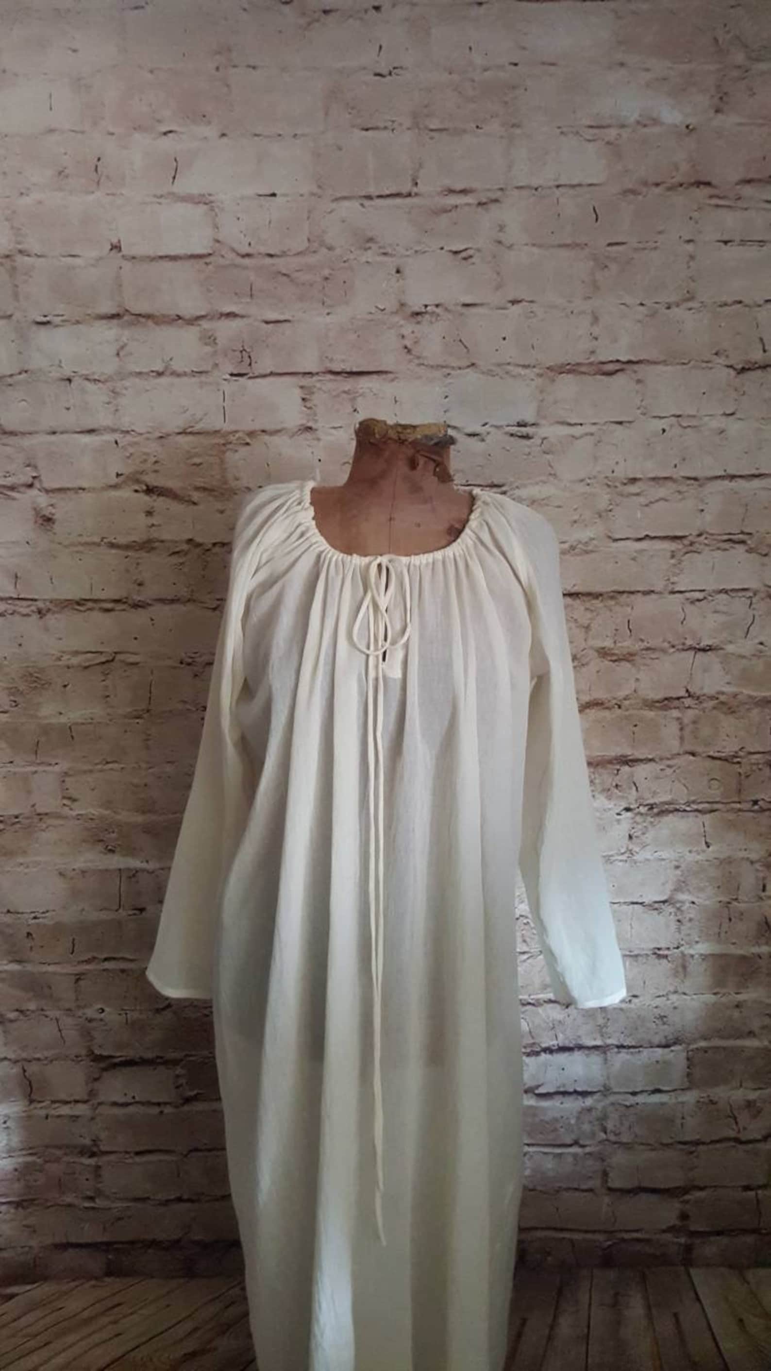 Dress Made of Thin Cotton With Adjustable Neckline, Cotton Slip ...