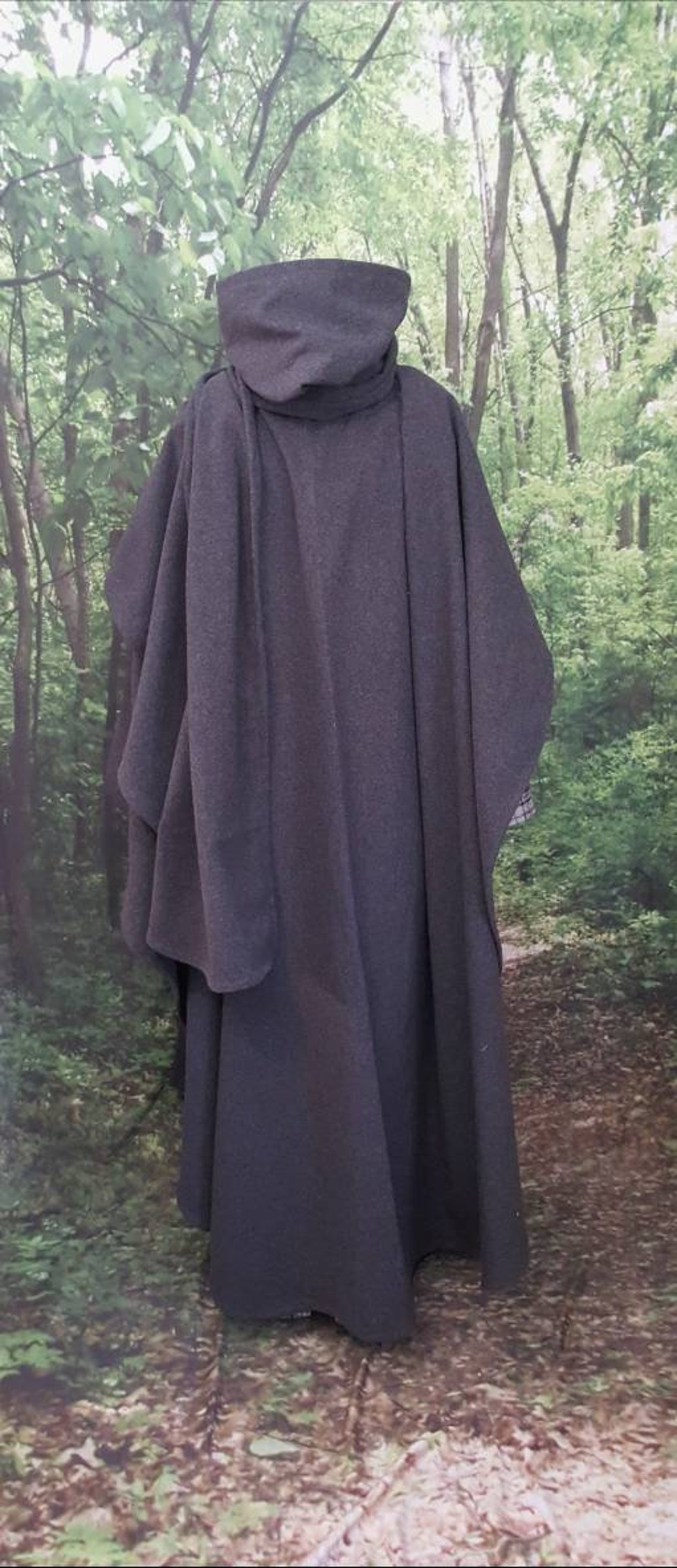 Cape Grey Medieval Cloak Cape Wool LarpMedieval Fantasy | Etsy