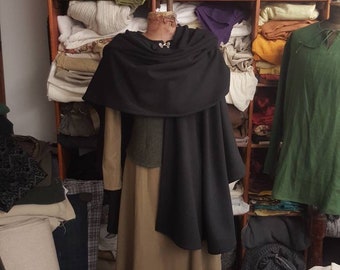 Black Short Cloak - Etsy