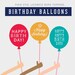Birthday Balloon Topper Handout Gift, Primary, Birthdays, Parties ...