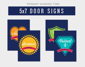 Primary Door Signs | Etsy