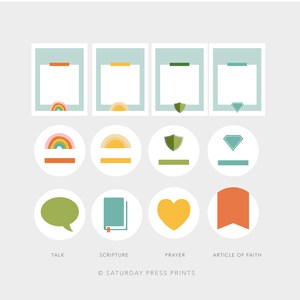 LDS Primary Class Door Signs Chair Signs Sharing Time Assignment Chair ...