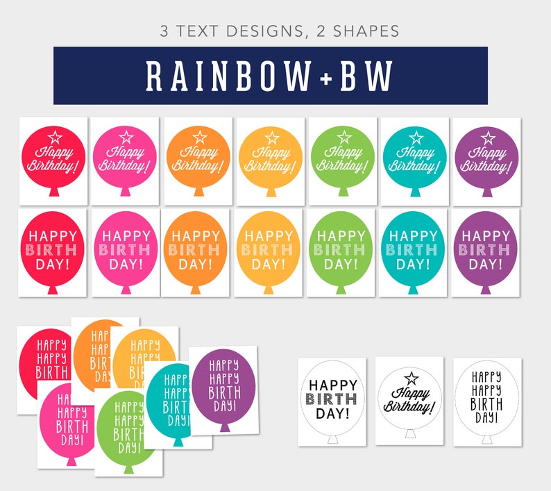 Birthday Balloon Topper Handout Gift, Primary, Birthdays, Parties ...