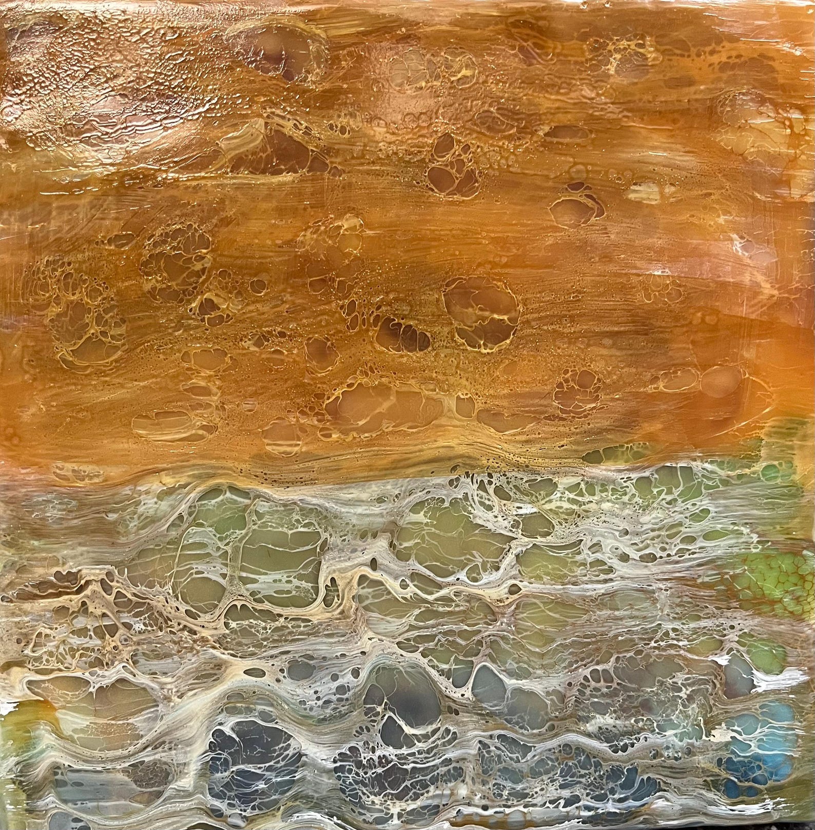 Life of Trees, Encaustic Hot Wax, Tabletop Art, Wall Art, Beeswax, US ...
