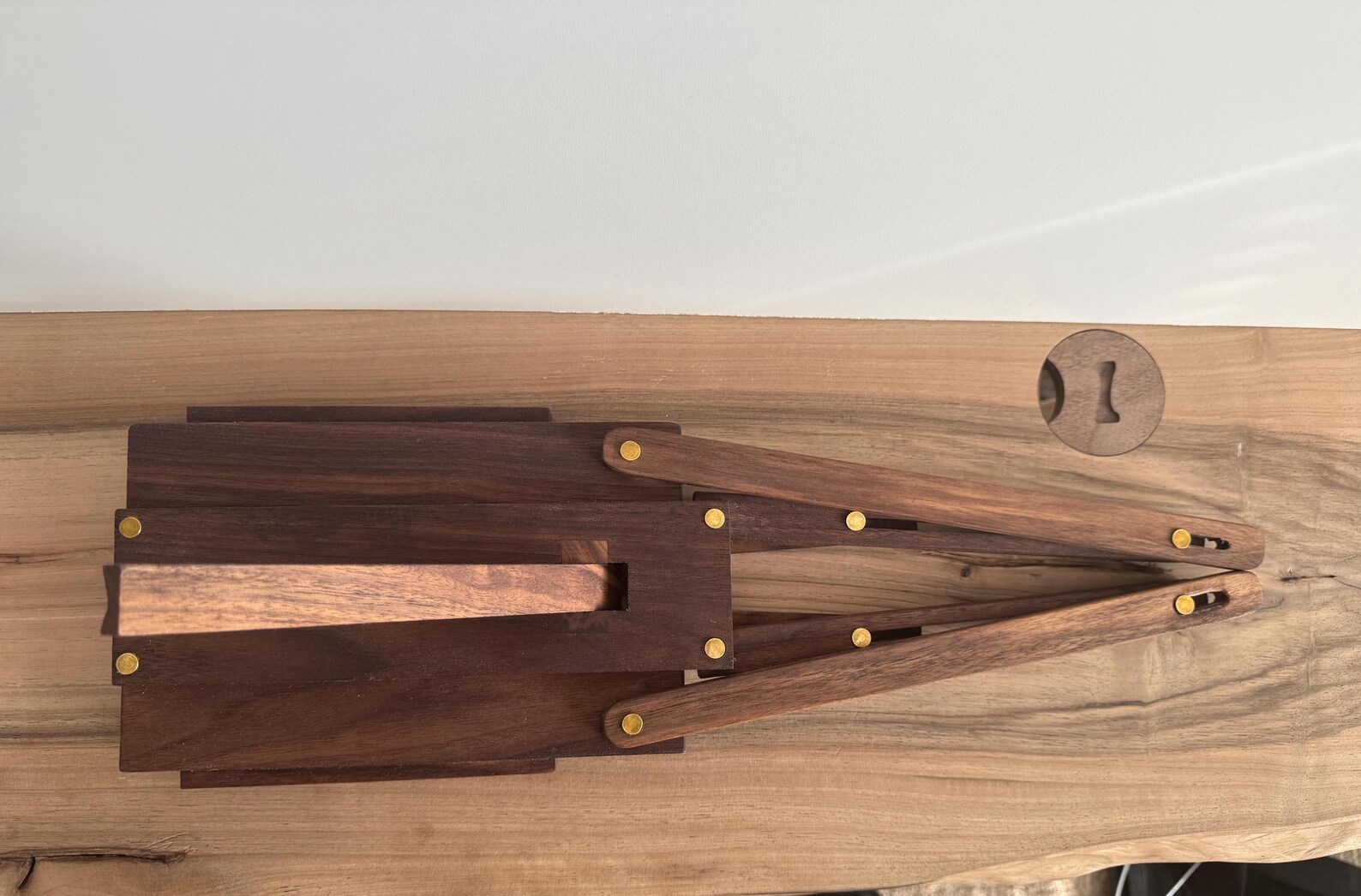 Handmade Walnut Folding Music Stand: Cookbook, iPad and Sheet Music ...