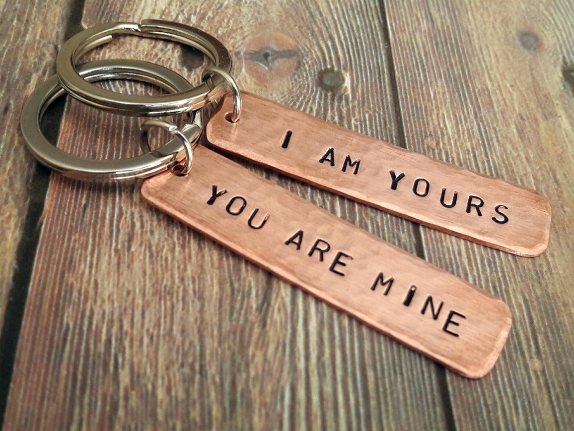 Couples Keychain Set His and Hers Gift Matching Set of 2 You | Etsy